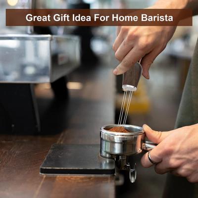 Cina Strumento di legno naturale del distributore commerciale dell'ago del caffè espresso della maniglia con il supporto di legno in vendita
