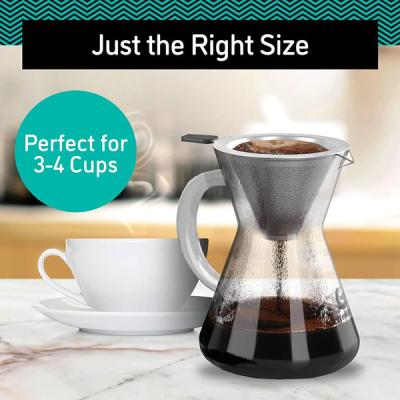 Cina Fabbricante di birra essenziale moderno Pour Over Set 14Oz di Tools Drip Coffee di barista in vendita