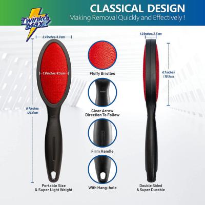Cina Il doppio ha parteggiato vestiti magici del residuo di stoffa la spazzola del rullo che del dispositivo di rimozione dei capelli per i vestiti riveste il tappeto in vendita