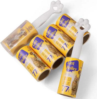 Cina Il rullo appiccicoso di plastica di Cat Paw Shaped Lint Remover Roller per i vestiti ricopre le sedi di automobile in vendita