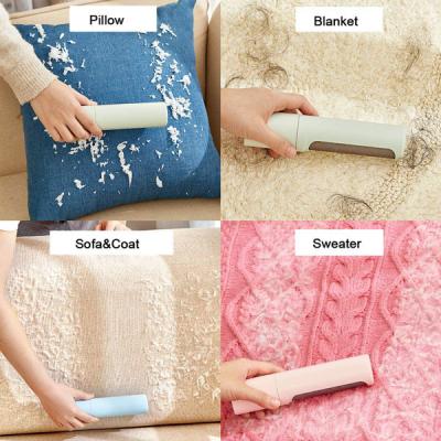 Cina Dispositivo di rimozione di plastica riutilizzabile della spazzola del residuo di stoffa della pelliccia per il cane Cat Carpet Clothes in vendita