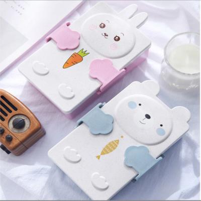 Cina Pp e bento dei compartimenti di Straw Fibre Lunch Box 2 del grano in vendita