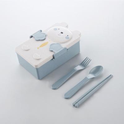 Cina Pp e bento dei compartimenti di Straw Fibre Lunch Box 2 del grano in vendita
