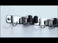 Stainless Steel Wall Mount Mop And Broom Holder For Home Kitchen Bathroom