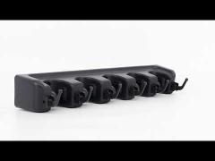 5 Position Cleaning Tool Holder 6 Hooks Wall Mount Broom Holder 447g