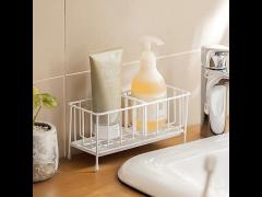 Sponge Holder for Kitchen Sink for Countertop Or Wall Stick with Auto Overflow