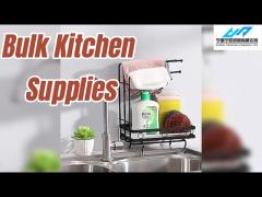 Stainless Steel Bulk Kitchen Supplies Hanging Sponge Holder With Drain Pan