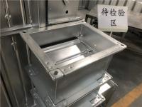 China Square Galvanized Steel HVAC Fire Damper 70°C Automatic Fireproof Smoke Control Damper for sale