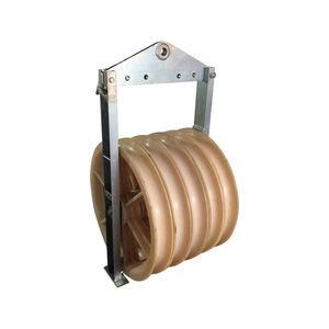 Sheave 3-ροδών 508mm νάυλον διπλός φραγμός τροχαλιών για την ηλεκτρική κατασκευή