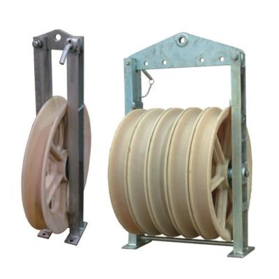 China 660*560*110mm Sheave Diameter Transmission Stringing Blocks For Bundles Conductor for sale