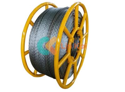 China 12 Strands Strength Galvanized Anti Twist Steel Wire Rope 20mm For Pulling Four Bundled Conductors On Transmission Line for sale