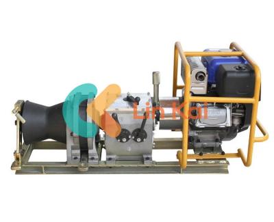 China Power 50KN Heavy 5 Ton Gas Power Winch With Four Gear Detachable Drum for sale