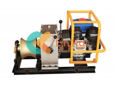 China Detachable Drum Heavy Duty Honda Engine Gasoline Engine Cable Pulling Winch for sale