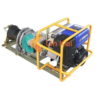 China Heavy Duty Lifting Shaft Driven Petrol Engine Winch With Detachable Drum for sale