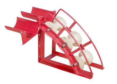China Red B Series Underground Cable Tools Cable Pulling Pulley Block Guide Roller for sale