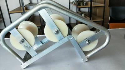 China Telecom SHJ Cable Pulling Pulley , Pithead Roller Heavy Duty Cable Rollers for sale