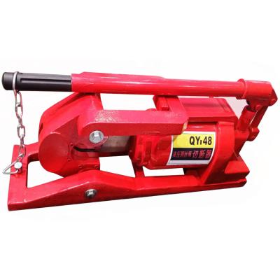 China QY48 20T Hydraulic Wire Rope Cutter / Steel Cable Cutter 0.3L Oil Capacity for sale
