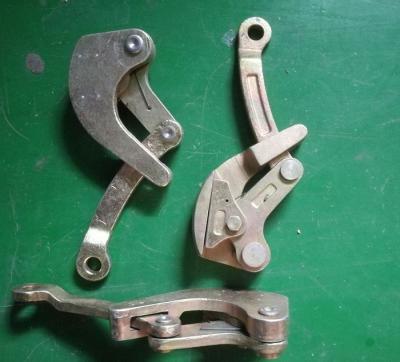 China 10KN Single Cam Wire Cable Grippers / Earth Wire Gripper Tool For Steel Strand for sale
