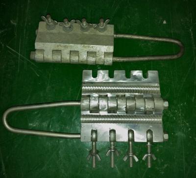 China 10Ton Basic Construction Tools Bolt Type Round Steel Rope Gripper For Wire Rope for sale