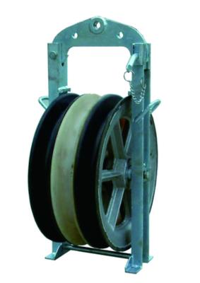 China 508mm Overhead Wire Stringing Blocks with Nylon Aluminum Sheave for sale
