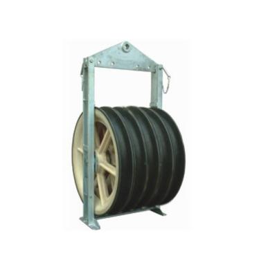China Transmission Line Stringing Tools Highly Galvanized Large Diameter Stringing Blocks for sale