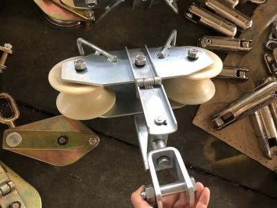 Cina Carrucola di Front And Rear Wheels Tandem galvanizzata carrucola di nylon che mette insieme blocco in vendita