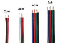 China RGB Light Wire 2Pin 3Pin 4Pin 50m Roll UL1007 PVC Cable for LED Strip for sale