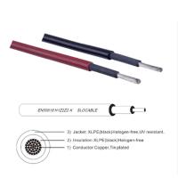 China Single Core 6mm PV Solar Cable H1Z2Z2-K PV1-F Black Red Customized 1800V DC for sale