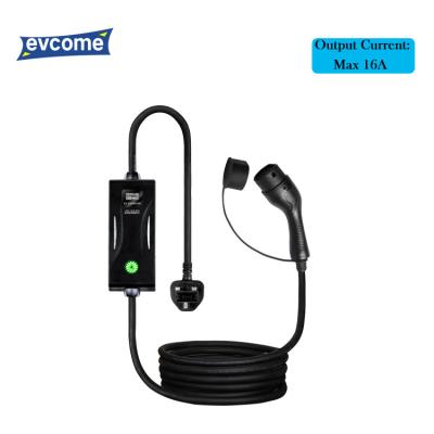 China Draagbare Ev het Laden van EVCOME Post (220V 8A 10A 13A 16A) 5M Or Customized Cable met OEM ODM Te koop