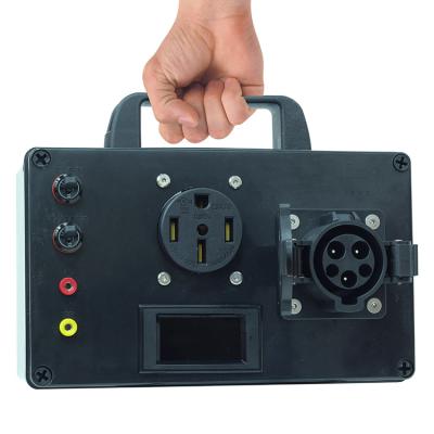 中国 ev charger tester portable 50A ev charger connector with Type 1 socket OEM ODM 販売のため