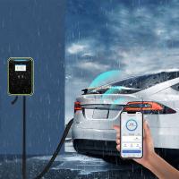 China EVCOME 7kW EV Wallbox Charger with LCD Screen IP65 Type 2 32A for sale
