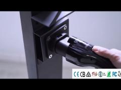 Portable Ac Ev Charger Level 2 Type 1 Or 2 7KW Adjustable Cable With Connector