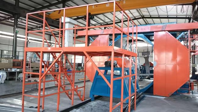 Shuttle Rotomolding Machine - Side View