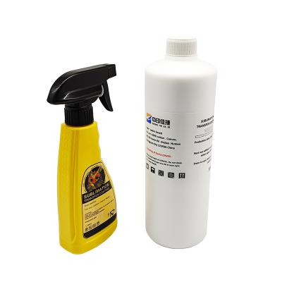 China Fcolor Good Sublimation Coating 100ml-1000ml Liquid Spray for Cotton Transfer Printing Compatible with Printers Packaged Bottles for sale