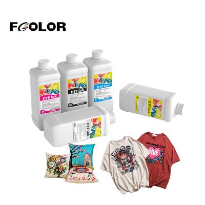 China Fcolor 5 Colors PET DTF Textile Textil Print Printing Ink for Epson L1800 L8050 L18050 8550 DX5 DTF Film DTF Printer for sale
