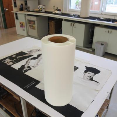 China Matte High Quality DTF Pet Film 60CM 24''*328ft Hot Peel DTF Transfer Pet Film Double-Sided for Easy Peel for USA Warehouse for sale
