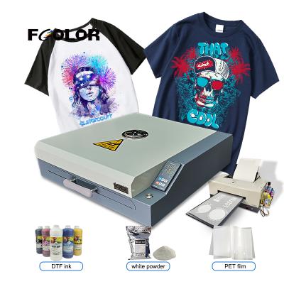China FCOLOR Mini Oven with 4 Lamps Digital Dtf Powder Curing Even Heating PET Film Oven for A4 A3 A3+ Printer Film for sale