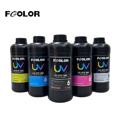 China Fcolor Super DTF Glue UV Ink for Epson  I3200 XP600 TX800 UV DTF Sticker Printer for sale