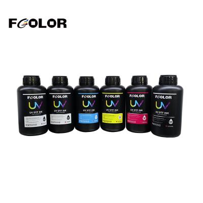 China FCOLOR High Quality 500ML Soft Hard  UV DTF Ink for Epson DX4 DX7 DX5 XP600 I3200 Ricoh G5 G6 Printer Head for sale