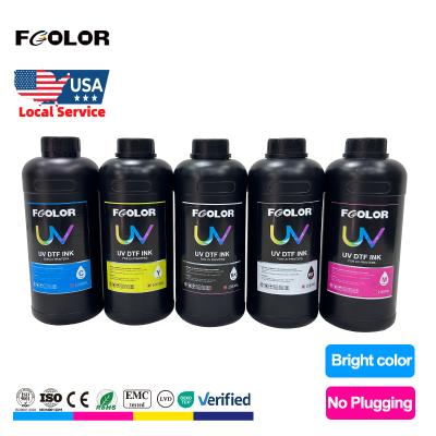 China LED Ultraviolet UV DTF Printing Inks UV Transfer Stickers Tinta AB Film Crystal Labeling Program Without Need Heat Pressure for sale