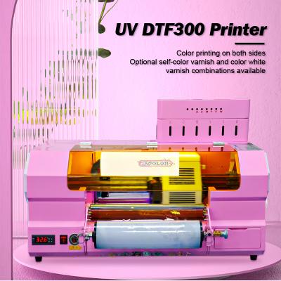 China A3 Roll to Roll UV DTF Printer With  XP600 Head Waterproof Printing and Laminating Features for sale