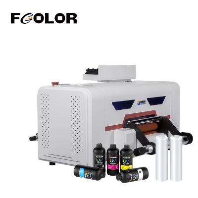 China FCOLOR Professional A1/A3 Desktop DTF UV Printer All-in-One UV Curing LED Tumblers Logo Small Size Digital A2 Print Dimension for sale
