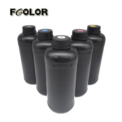 China Fcolor High Quality Soft Flexible Neutral UV Ink for Leather Printing for Epson I3200 Uv Flatbed Printer for sale