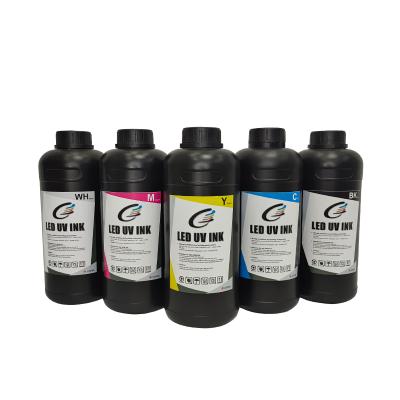 China 1000ML Neutral Flexible LED Curing UV Ink for Epson I3200 U1 Printers BCMY Varnish for sale