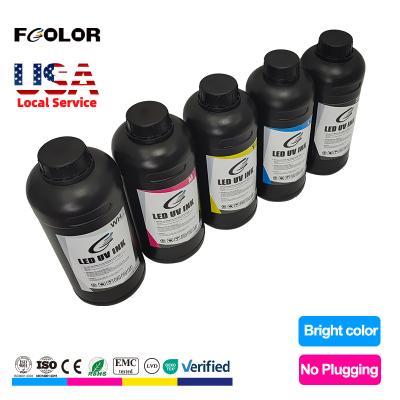 China Fcolor High Adhesion Transfer Film 3D Label Logo Textile Printing DTF TPU UV Ink for T Shirt Custom Gift Tags for sale