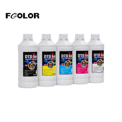 China FCOLOR DTG Ink Textile Printer Inks I3200 L1800 1390 TX800 DX5 DX7 1400 P600 DTG Ink for Espon Printhead DTG Printer for sale