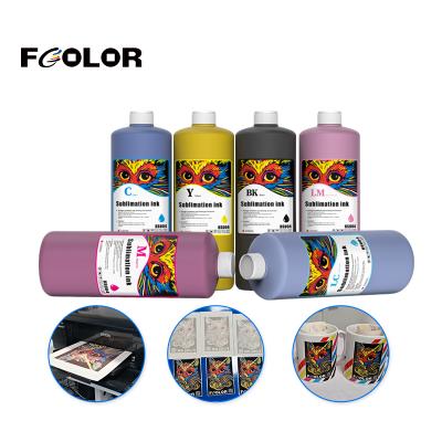 China FCOLOR Direct Sublimation Ink Supplier Factory Wholesale 1000ML 500ML Sublimation Ink for Large Printer I3200 XP600 Printing Ink for sale