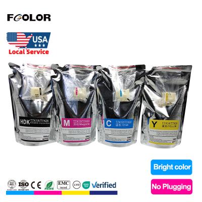 China FCOLOR High Quality Wholesale C M Y K Heat Transfer Dye Sublimation Clothing Printing Ink Bag F Series Sublimation Ink for sale