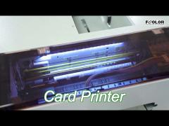 high precision pvc card printer easy operation for id / bank / membership cards