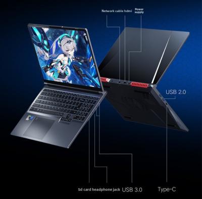China High Performance New 16 Inch Intel I7 GTX1060 Lightweight IPS Panel Gaming Laptop with English Keyboard US Plug SSD Camera Core for sale